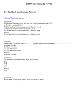 Samacheer Kalvi 12th Computer Applications Solutions Chapter 5 PHP Function and Array 2025